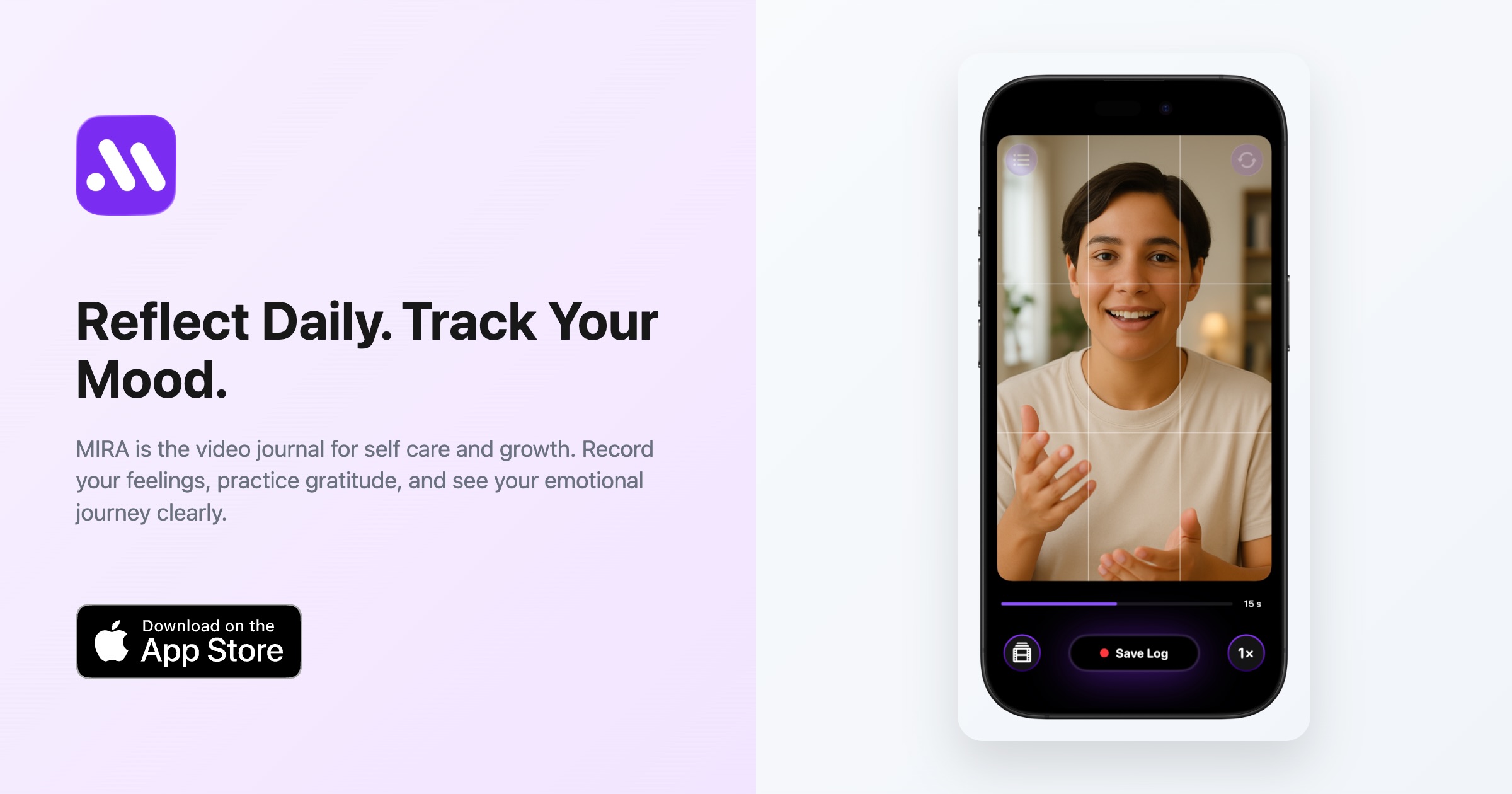 MIRA — Video Journaling App for Emotional Wellness & Mood Tracking